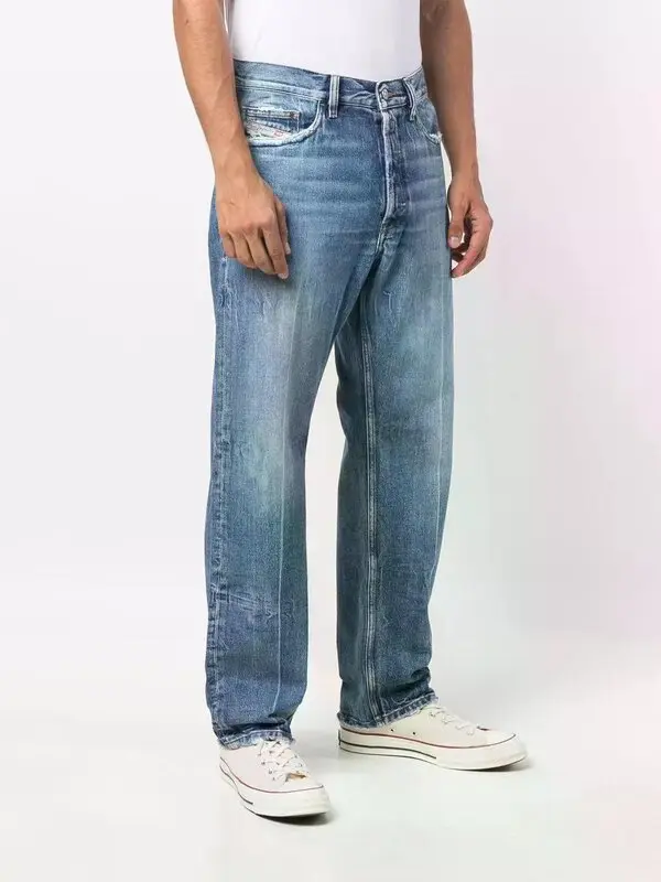 DIESEL® Light Wash Wide Leg Jeans