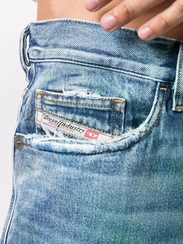 DIESEL® Light Wash Wide Leg Jeans