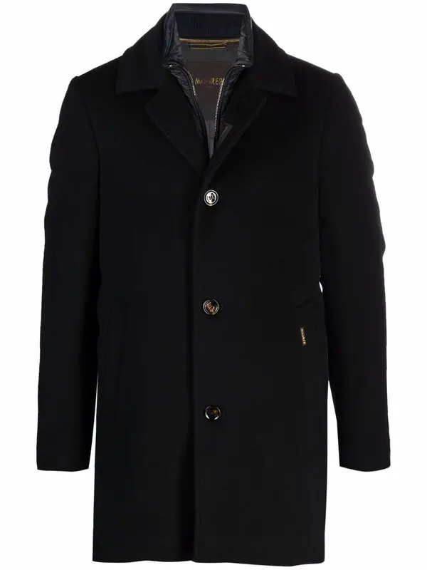 MOORER Layered Wool-cashmere Coat
