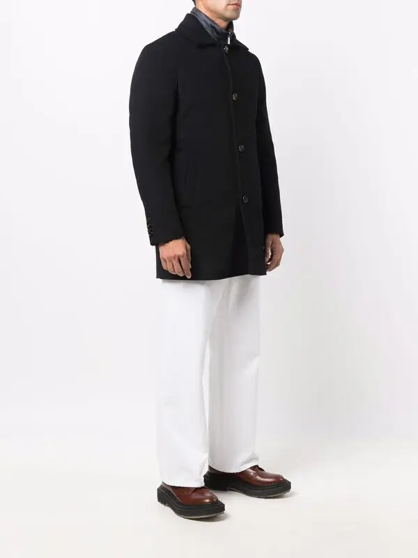 MOORER Layered Wool-cashmere Coat