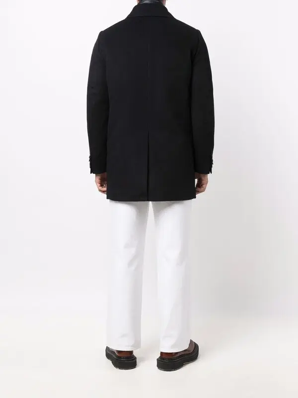 MOORER Layered Wool-cashmere Coat