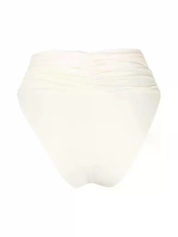 Magda Butrym Floral-appliqué Bikini Bottom - Neutrals