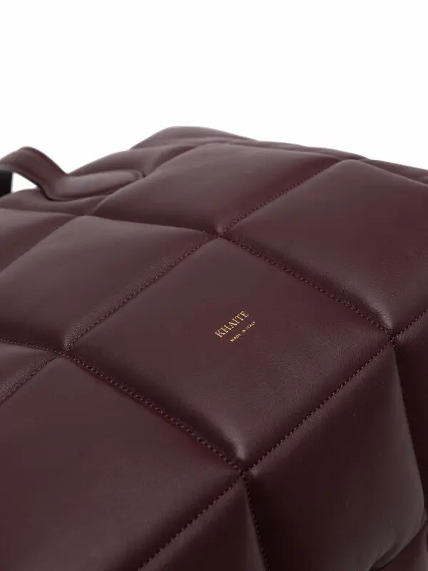 Khaite Quilted Leather Tote Bag