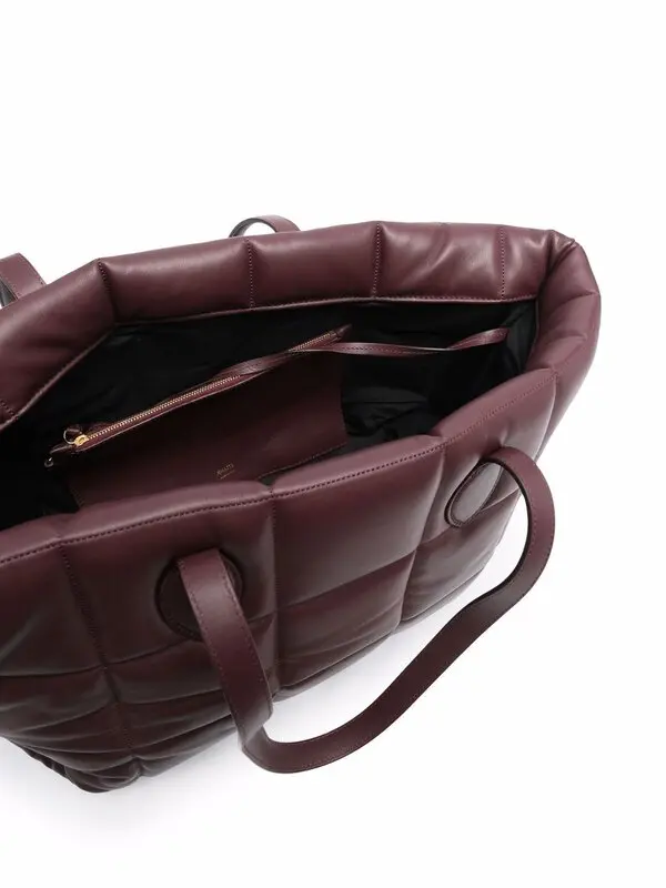 Khaite Quilted Leather Tote Bag
