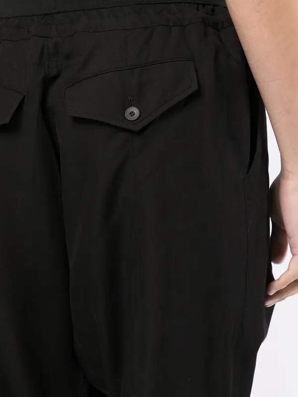 JULIUS Flap-pocket Drop-crotch Shorts