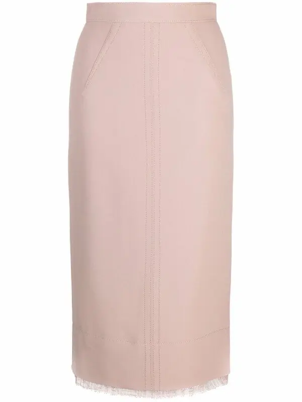 N°21 Lace-trimmed Pencil Skirt