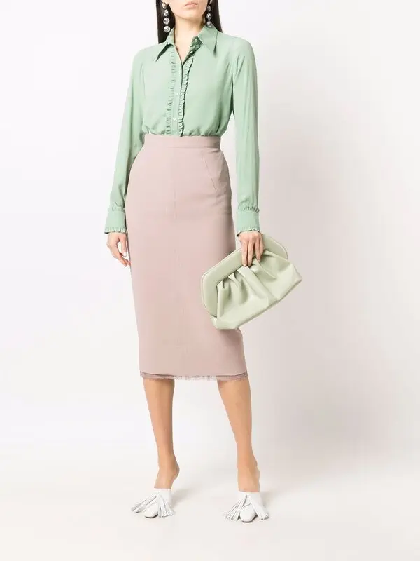 N°21 Lace-trimmed Pencil Skirt