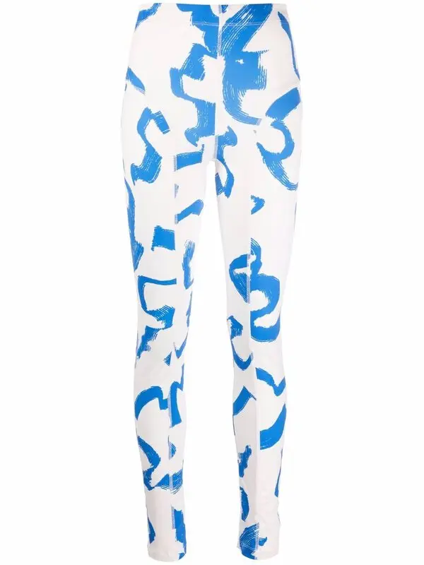 Remain Birger Christensen Paint-splatter Leggings - White