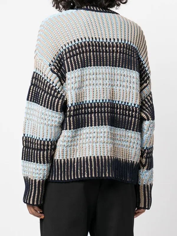 3.1 Phillip Lim Striped-knit Two-tone Jumper