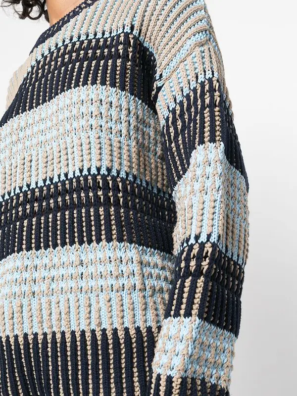 3.1 Phillip Lim Striped-knit Two-tone Jumper