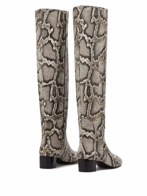 GIUSEPPE ZANOTTI Doreen Snakeskin-effect Boots