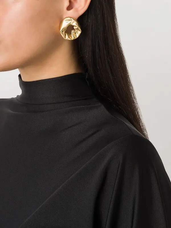 Completedworks Scrunch Earrings - Gold Vermeil