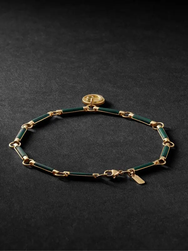 FOUNDRAE 18-karat Gold Malachite Bracelet