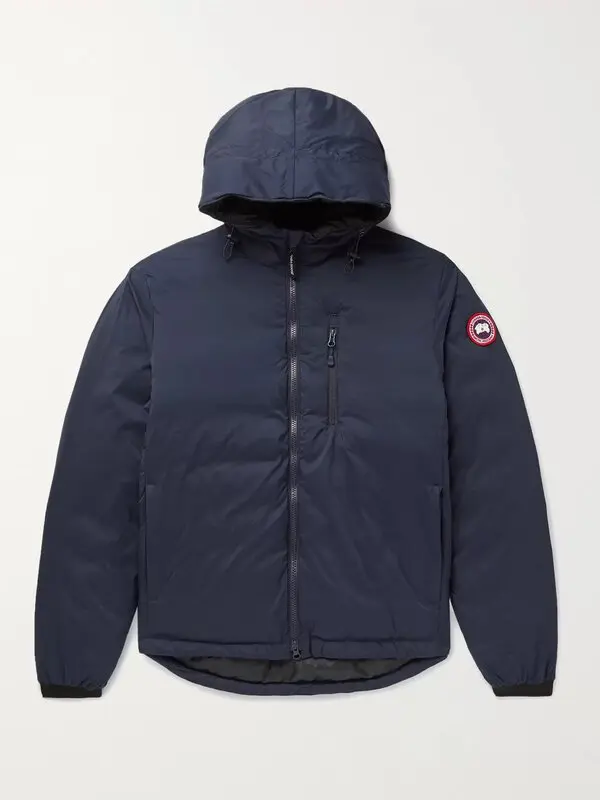 Canada Goose Lodge Slim-fit Hooded Down Jacket - Blue