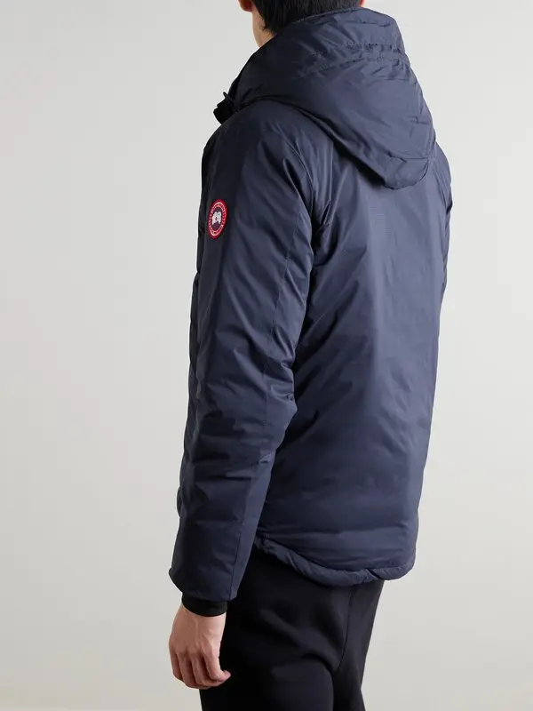 Canada Goose Lodge Slim-fit Hooded Down Jacket - Blue