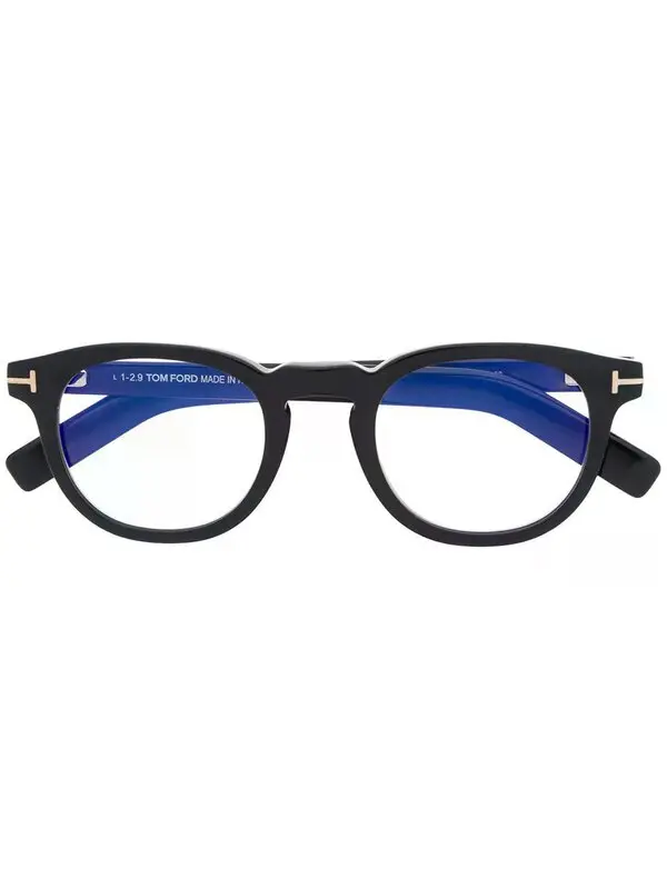 TOM FORD Round Frame Glasses - Black