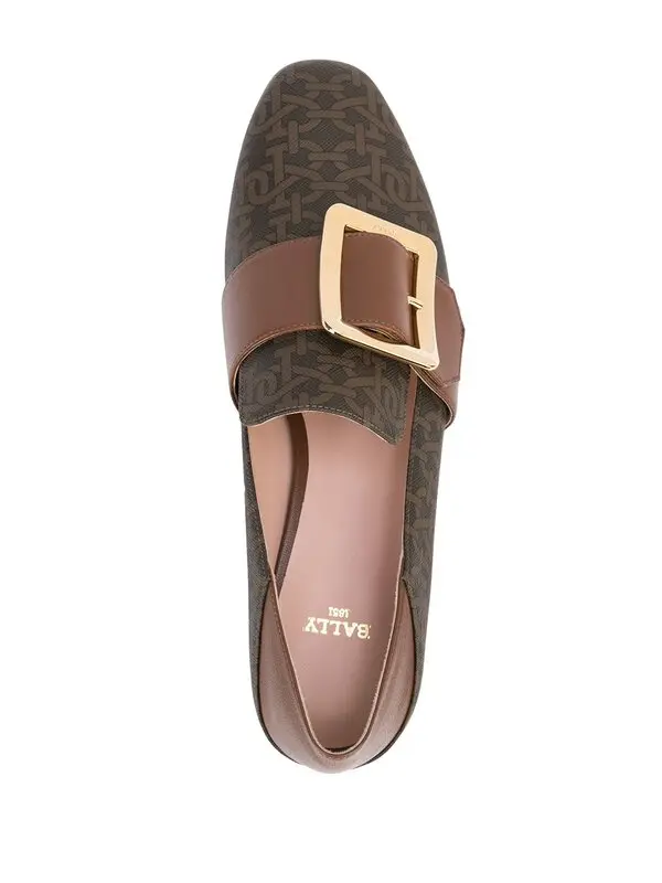 Bally Janelle Monogram Loafers - Brown