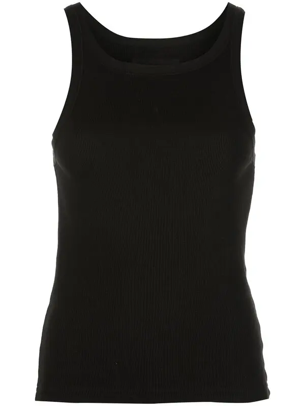 NILI LOTAN Ribbed Tank Top - Black