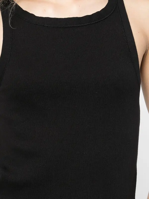 NILI LOTAN Ribbed Tank Top - Black