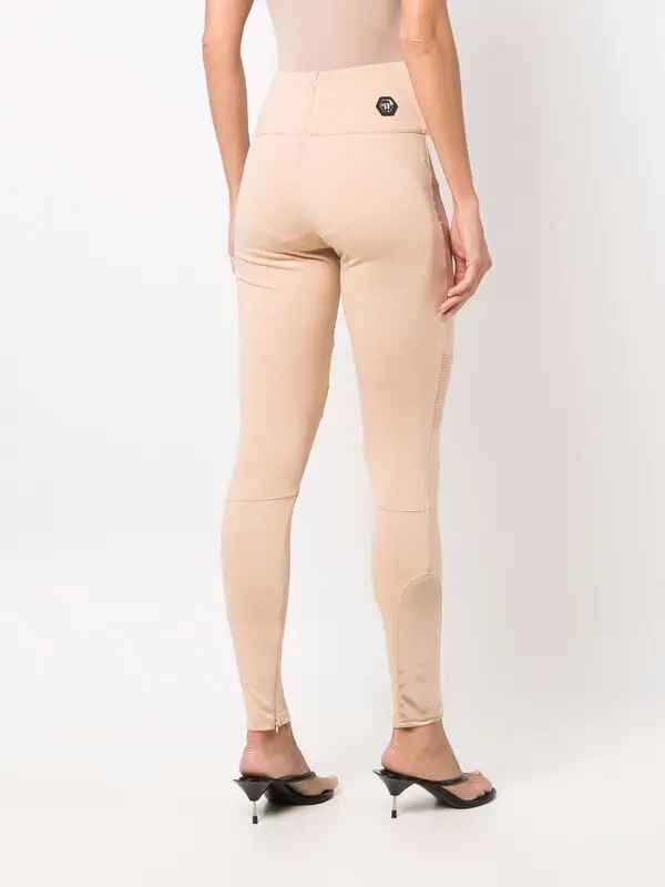 Philipp Plein Panelled Biker Leggings