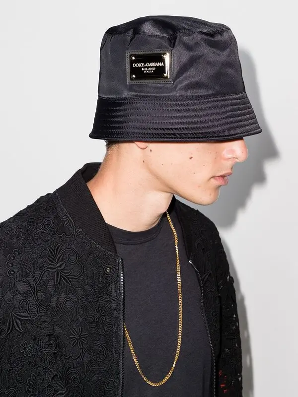 Dolce & Gabbana Logo Plaque Bucket Hat