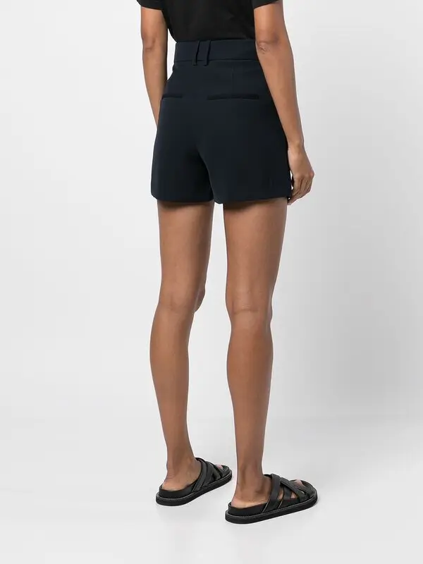 Vince Pleated Detail Crepe Shorts