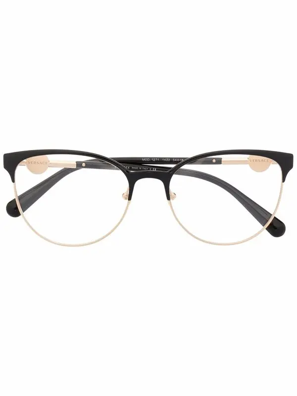 Versace Square-frame Glasses - Gold