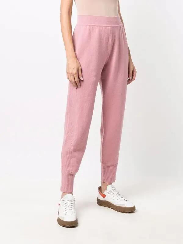 Alberta Ferretti Cashmere-wool Blend Knit Joggers