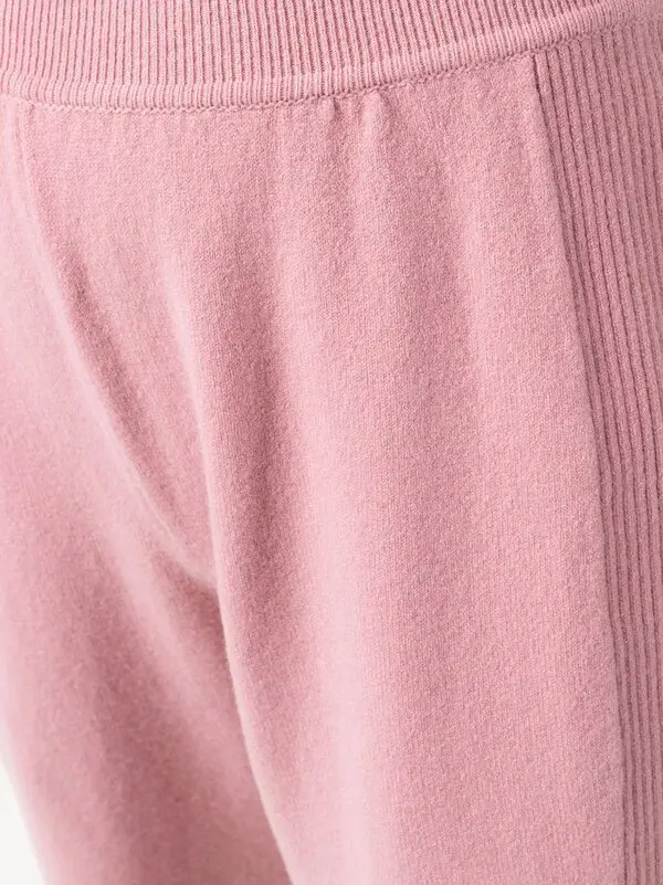 Alberta Ferretti Cashmere-wool Blend Knit Joggers