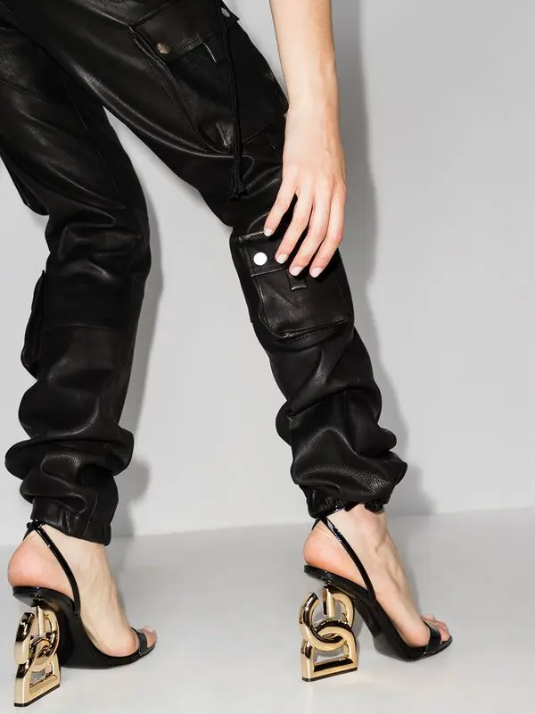 Dolce & Gabbana Dg Pop Keira 105mm Sandals - Black