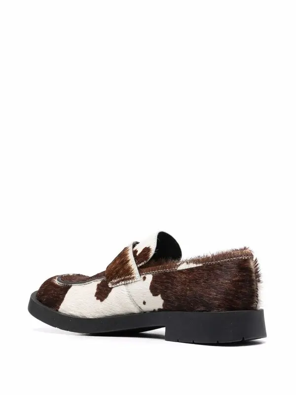 Camper 1978 Cow Print Loafers In Brown - 20% Off | Editorialist display picture 1