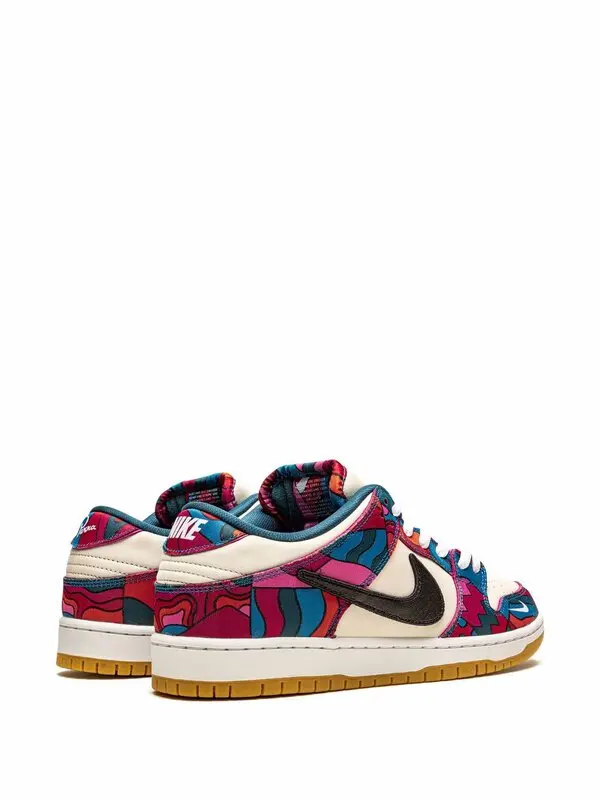 Nike X Parra Dunk Low Sb Abstract Art Sneakers - White