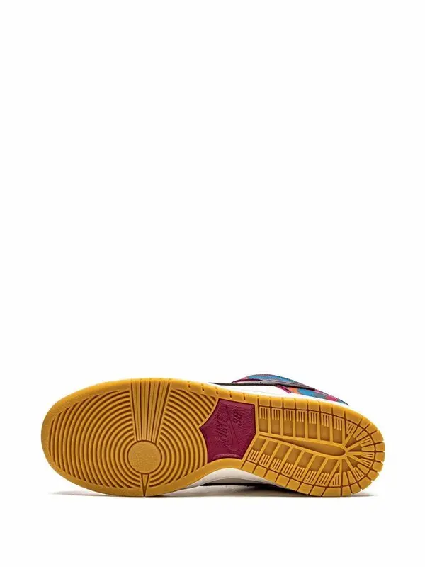 Nike X Parra Dunk Low Sb Abstract Art Sneakers - White