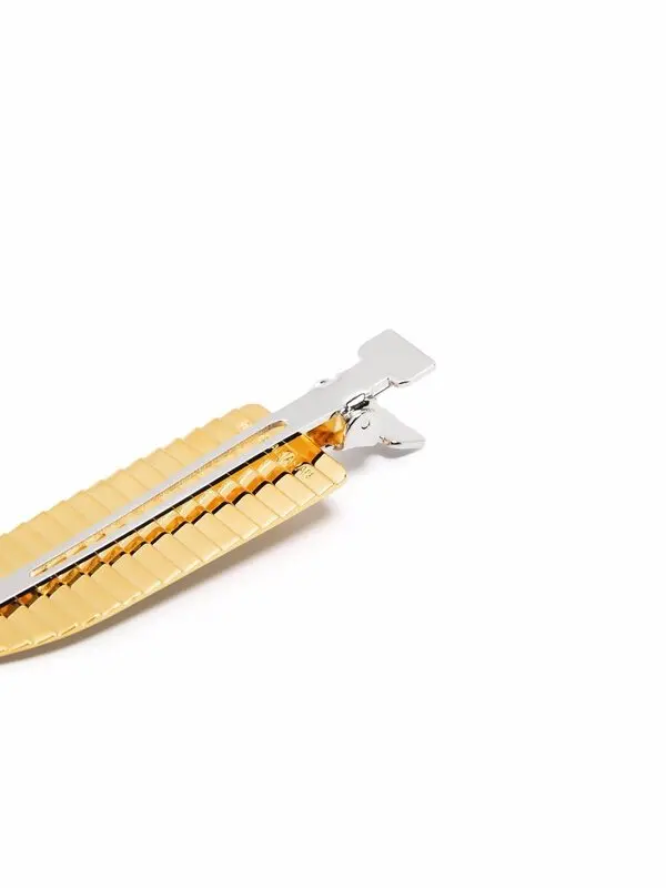 Ambush Two Tone Hair Clip Ambush Two-Tone Logo Hair Clip In Gold - 5% Off | Editorialist main image 2