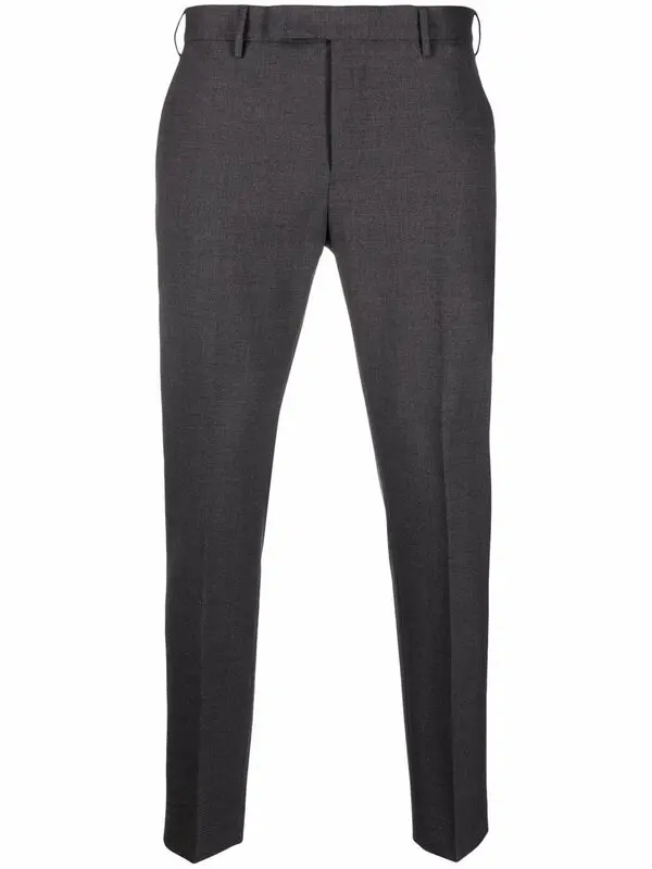 PT TORINO Pressed-crease Tailored Trousers - Grey