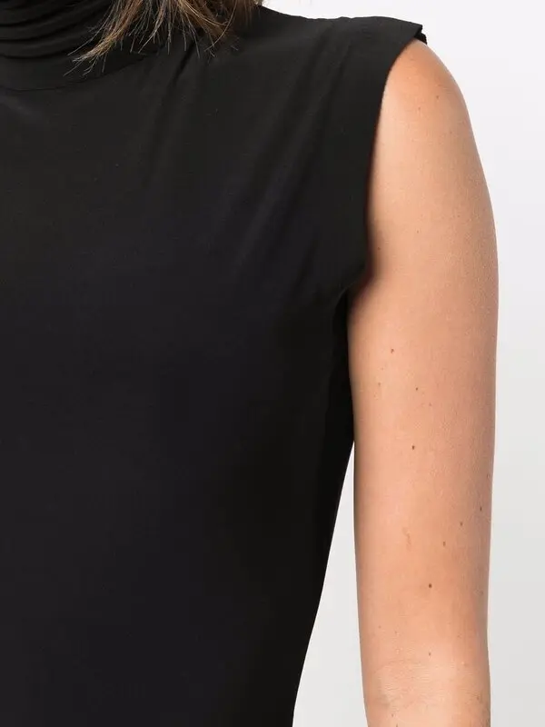 Norma Kamali Roll-neck Sleeveless Top