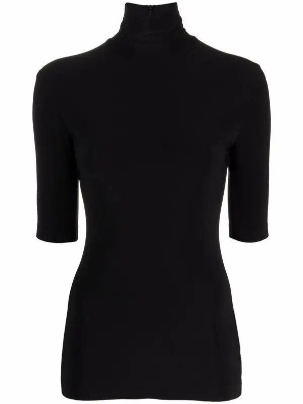 Norma Kamali Roll-neck Knitted Top