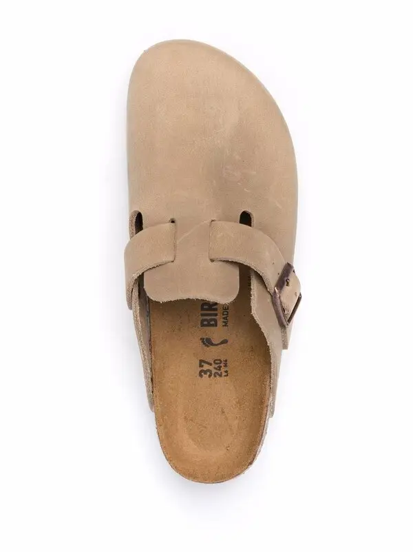 BIRKENSTOCK Closed-tie Leather Mules