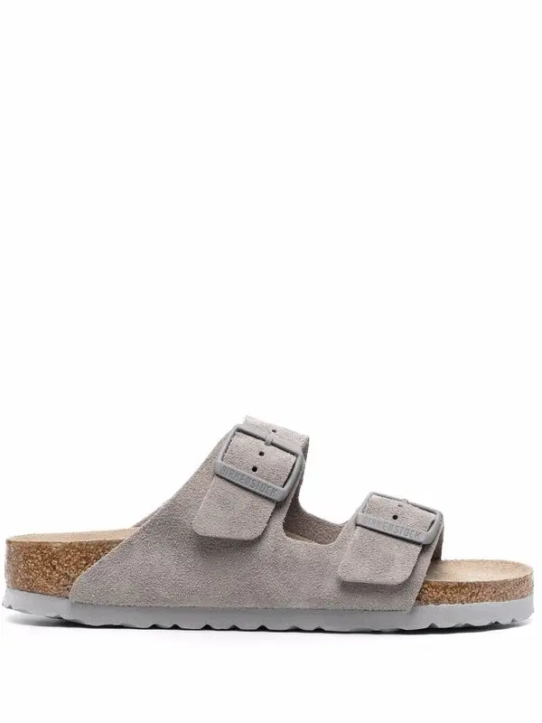 BIRKENSTOCK Arizona Suede Sandals - Grey