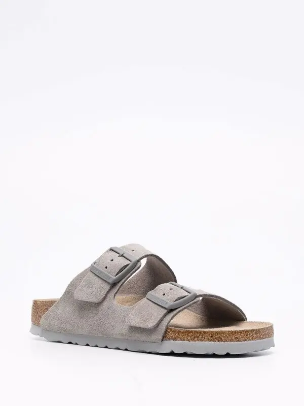 BIRKENSTOCK Arizona Suede Sandals - Grey