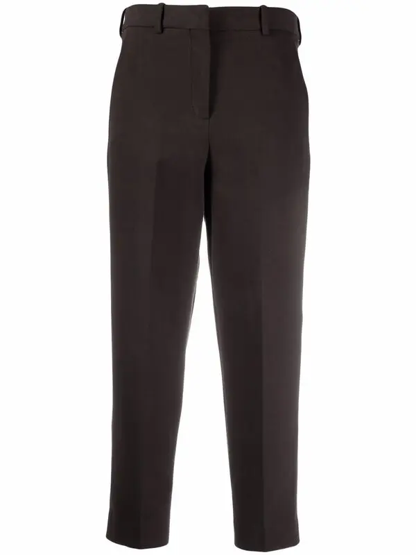 CIRCOLO 1901 Pressed-crease Cropped Trousers