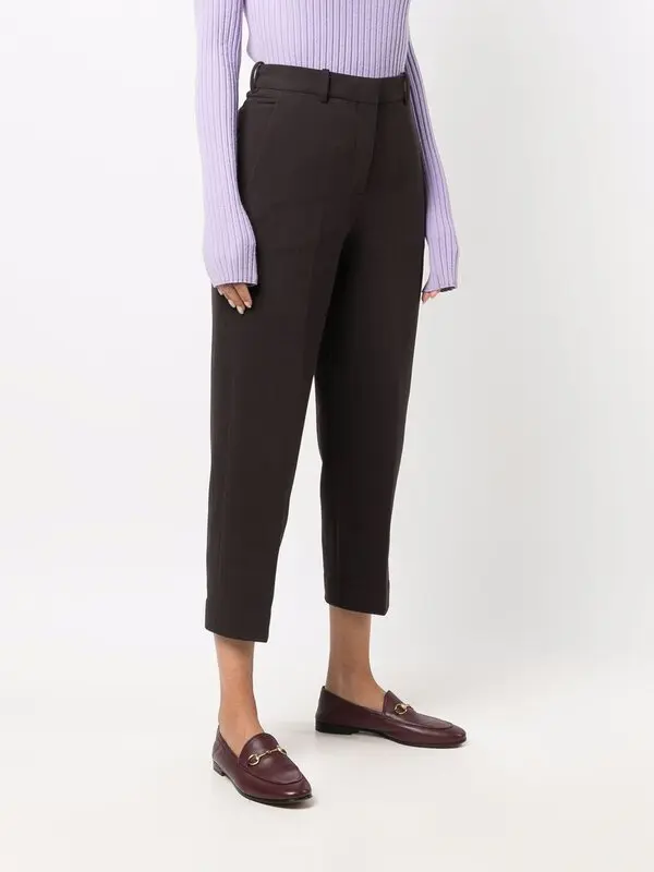 CIRCOLO 1901 Pressed-crease Cropped Trousers