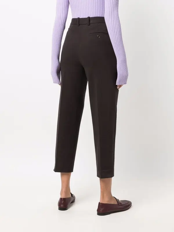 CIRCOLO 1901 Pressed-crease Cropped Trousers