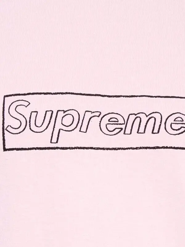 Supreme X Kaws Chalk Logo Crew Neck T-shirt
