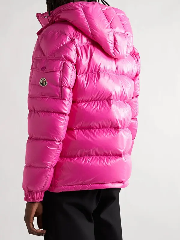 Moncler Maya Quilted Shell Down Jacket Pink Editorialist
