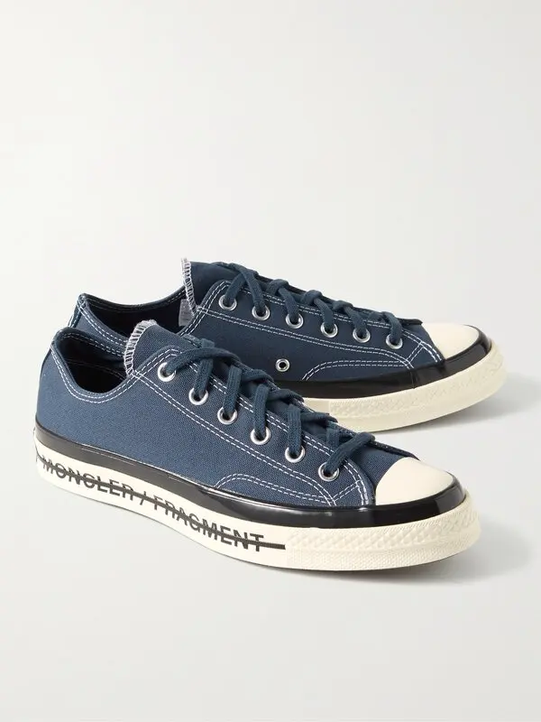 Moncler Converse 7 Fragment Fraylor Iii Canvas Sneakers In Blue