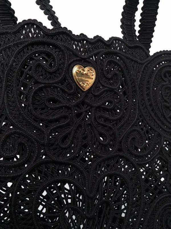Dolce & Gabbana Medium Beatrice Cordonetto Lace Tote
