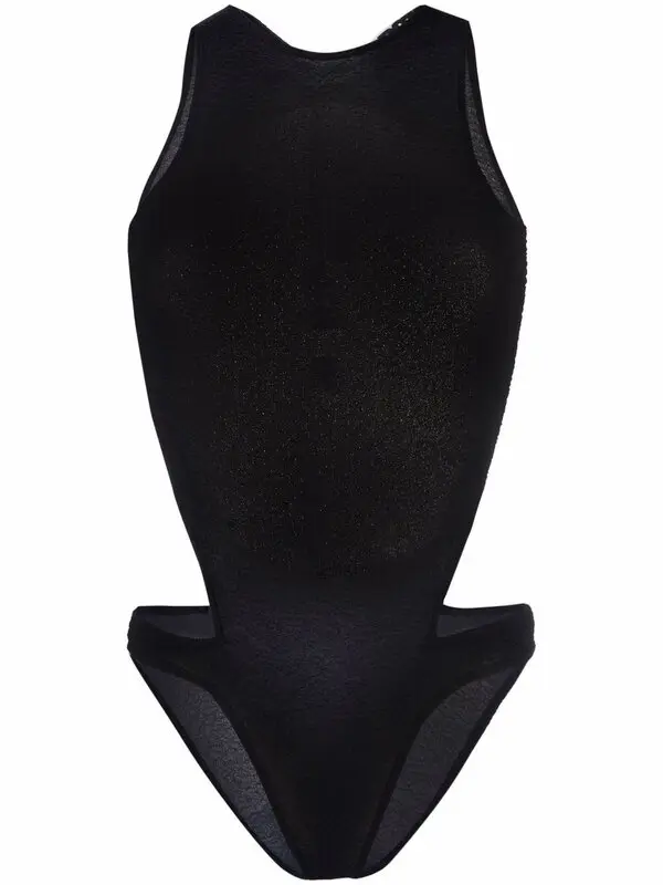 ROTATE BY BIRGER CHRISTENSEN Molly Semi-sheer Bodysuit