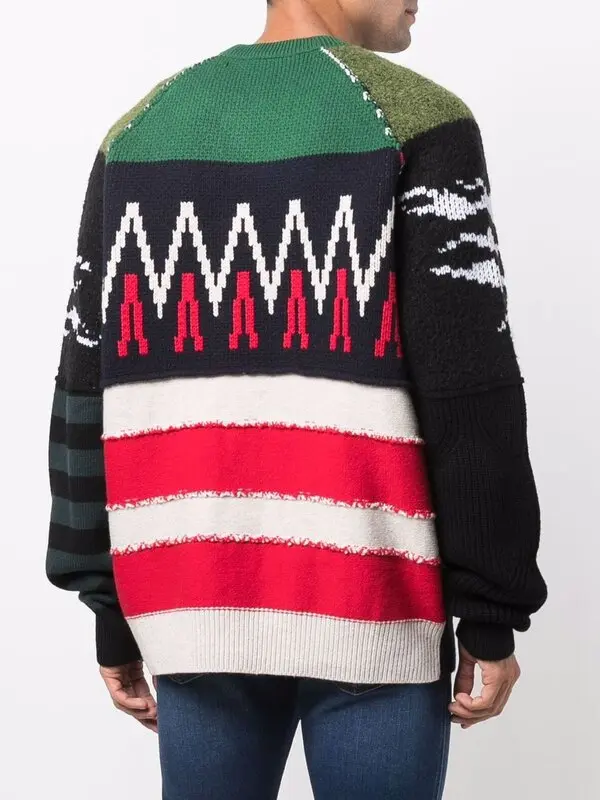DIESEL® Patchwork Knitted Jumper