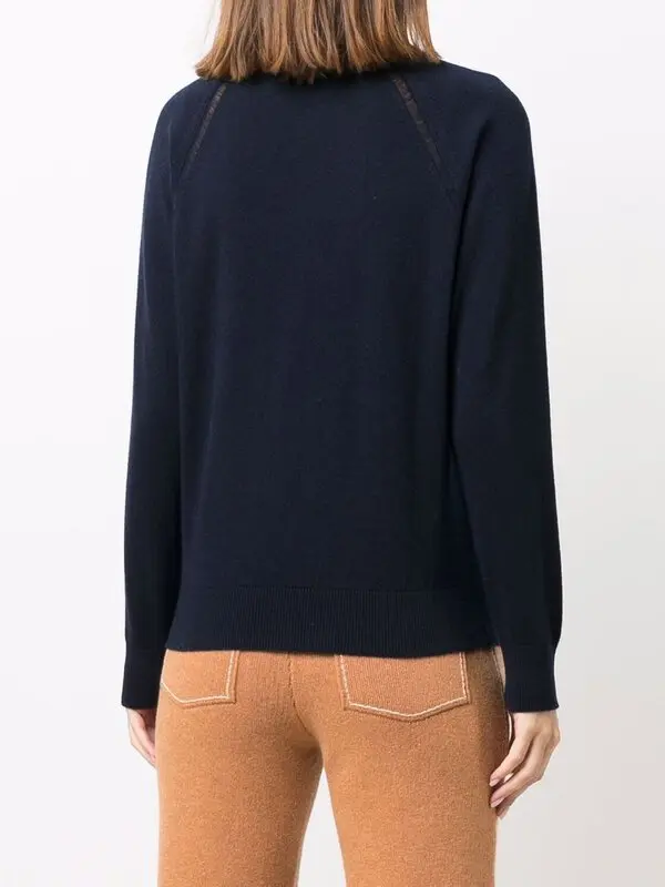 BARRIE Long-sleeved Cashmere Pullover - Blue